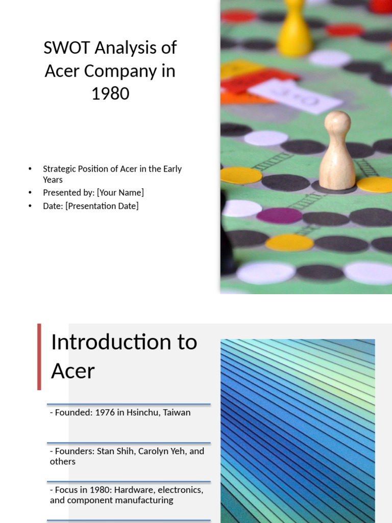 Acer SWOT Analysis 1980 | PDF | Swot Analysis | Business