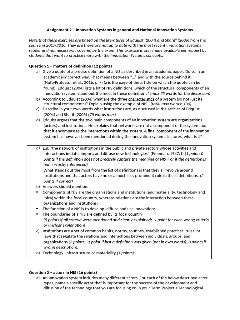 Assignment On IS and NIS Q&A From 2017-2018 | PDF | Theory