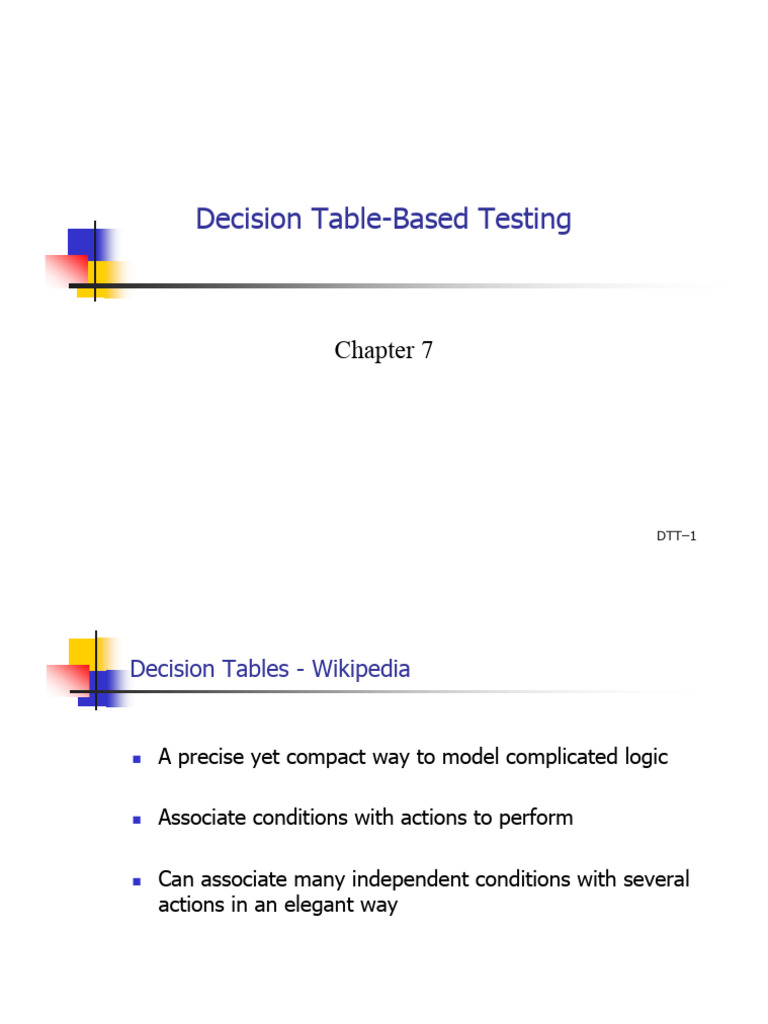 06 DecisionTableBasedTesting | PDF