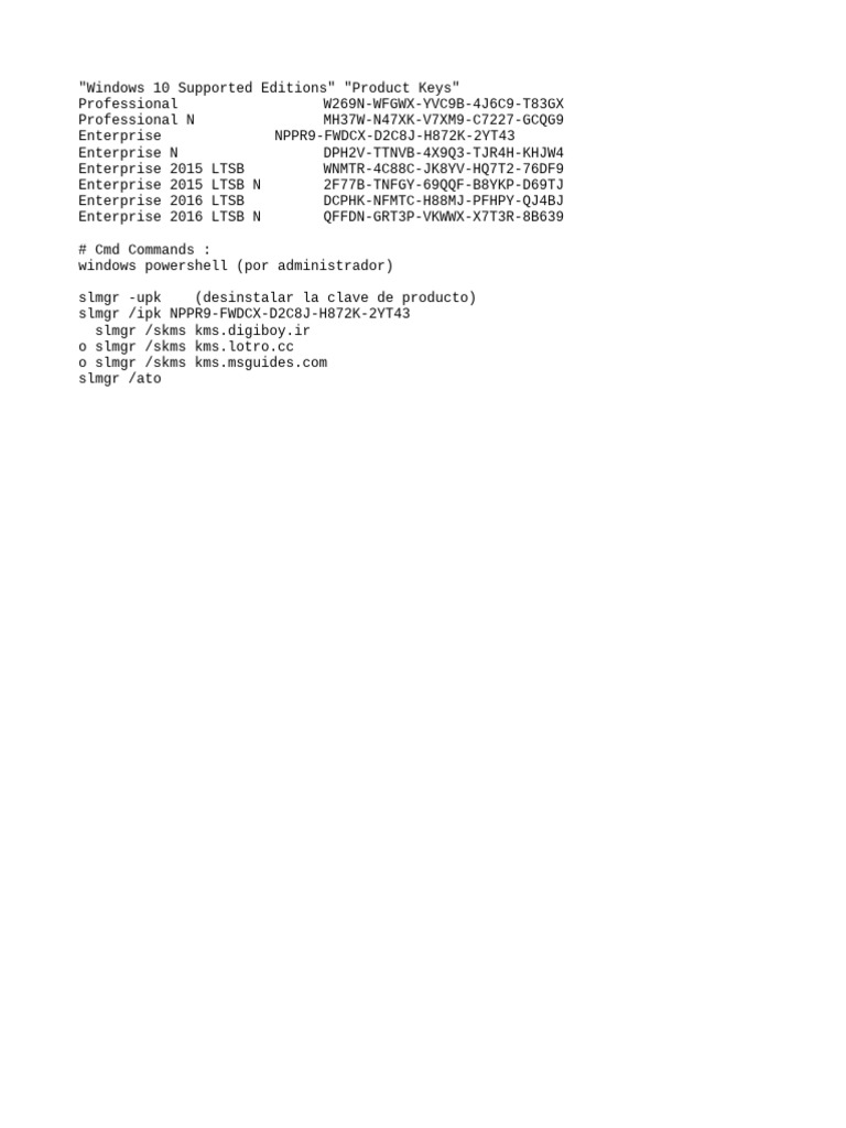 Activation Win 10 (Ok) | PDF
