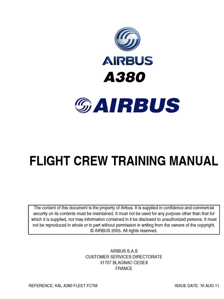 Airbus A380 FCTM (2011) | PDF | Instrument Flight Rules | Aircraft