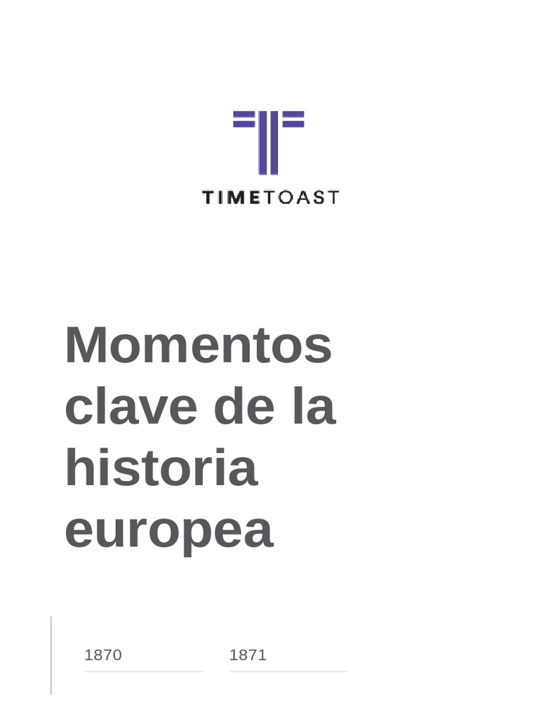 Momentos Clave de La Historia Europea - Timetoast Timelines | PDF | imperio Alemán | Tercera ...