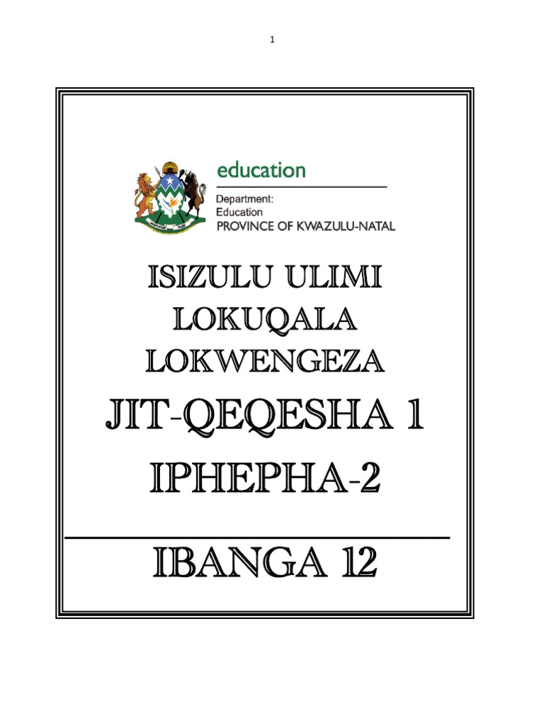 JIT 2024 - Amanothi Emibhalo Yobuciko FAL | PDF | Southern Africa ...