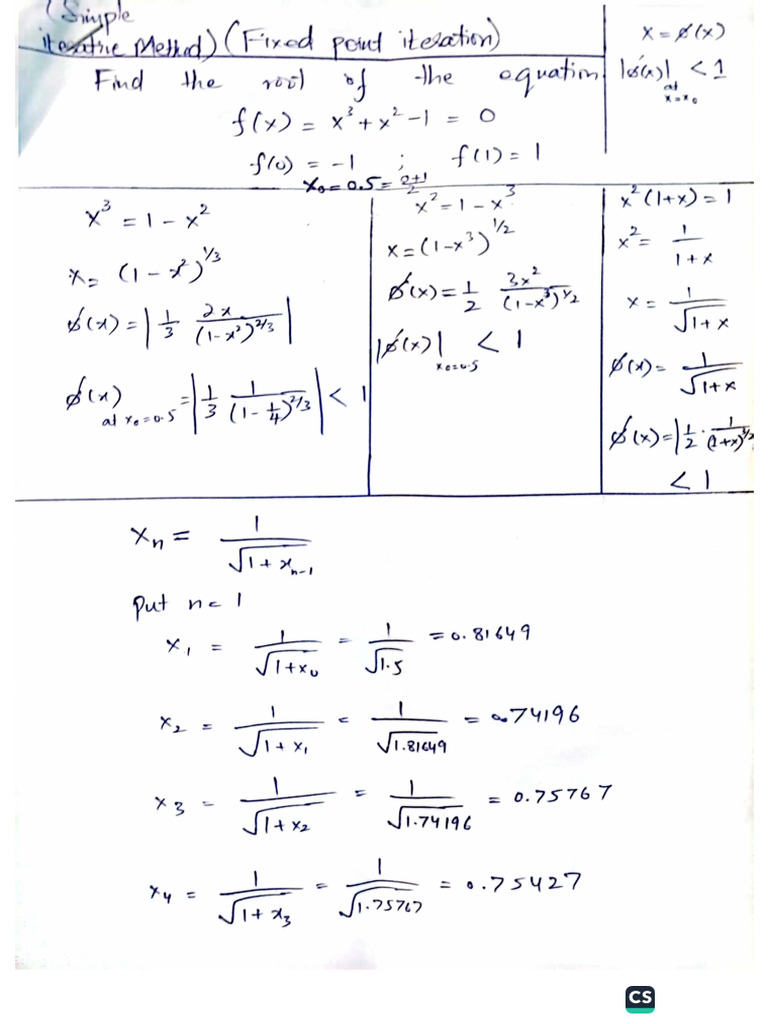 Simple Iterative Method | PDF