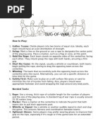 Tug of War Game Setup and Rules | PDF | Sports & Recreation
