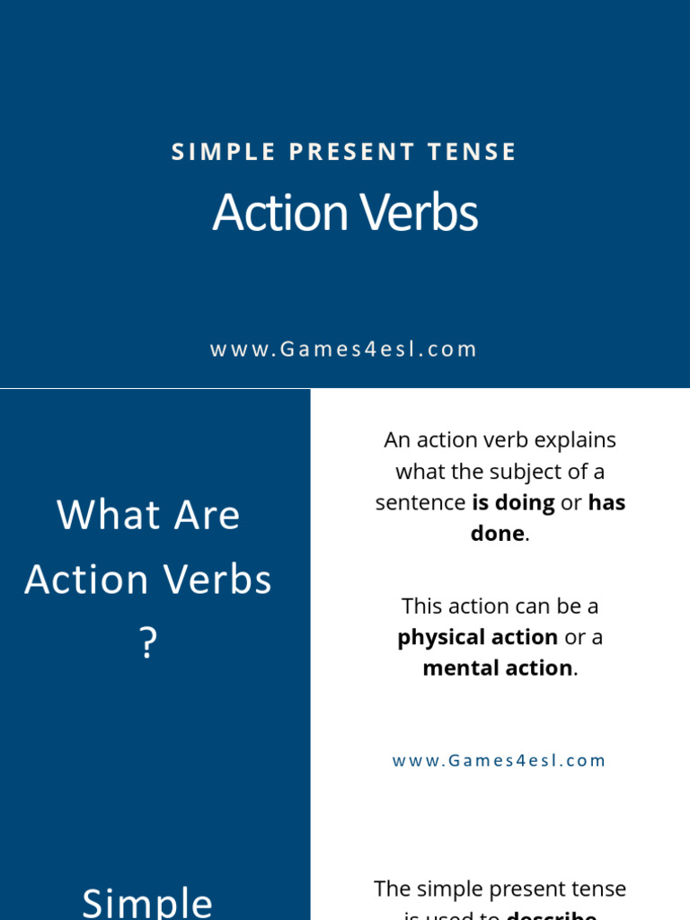 Simple Present Tense PowerPoint | PDF | Verb | Linguistics