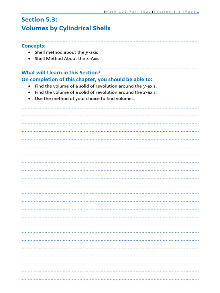 Section 5.3 Solution | PDF | Geometry | Mathematical Analysis