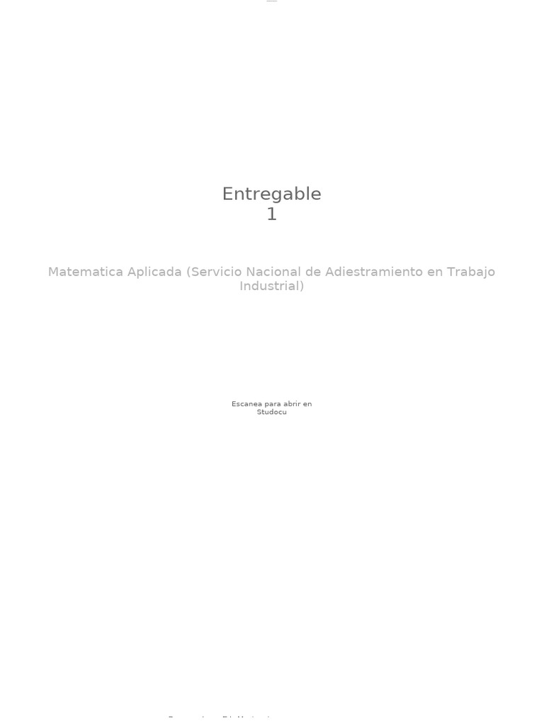 Entregable 1 | PDF | Informática