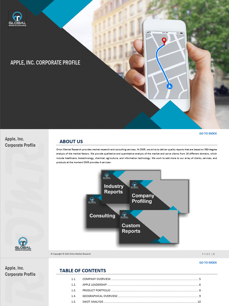 Apple Inc. Corporate Profile Overview | PDF | Apple Inc. | Ios