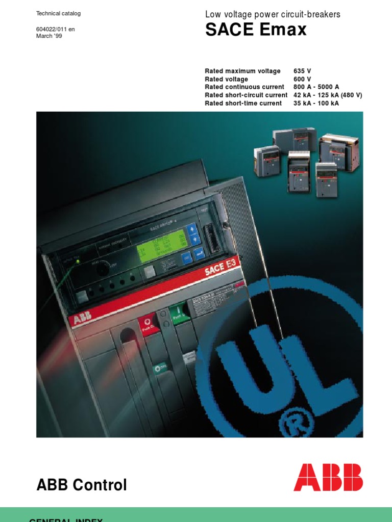 Breaker Sace Emax | PDF | Reliability Engineering | Power Supply