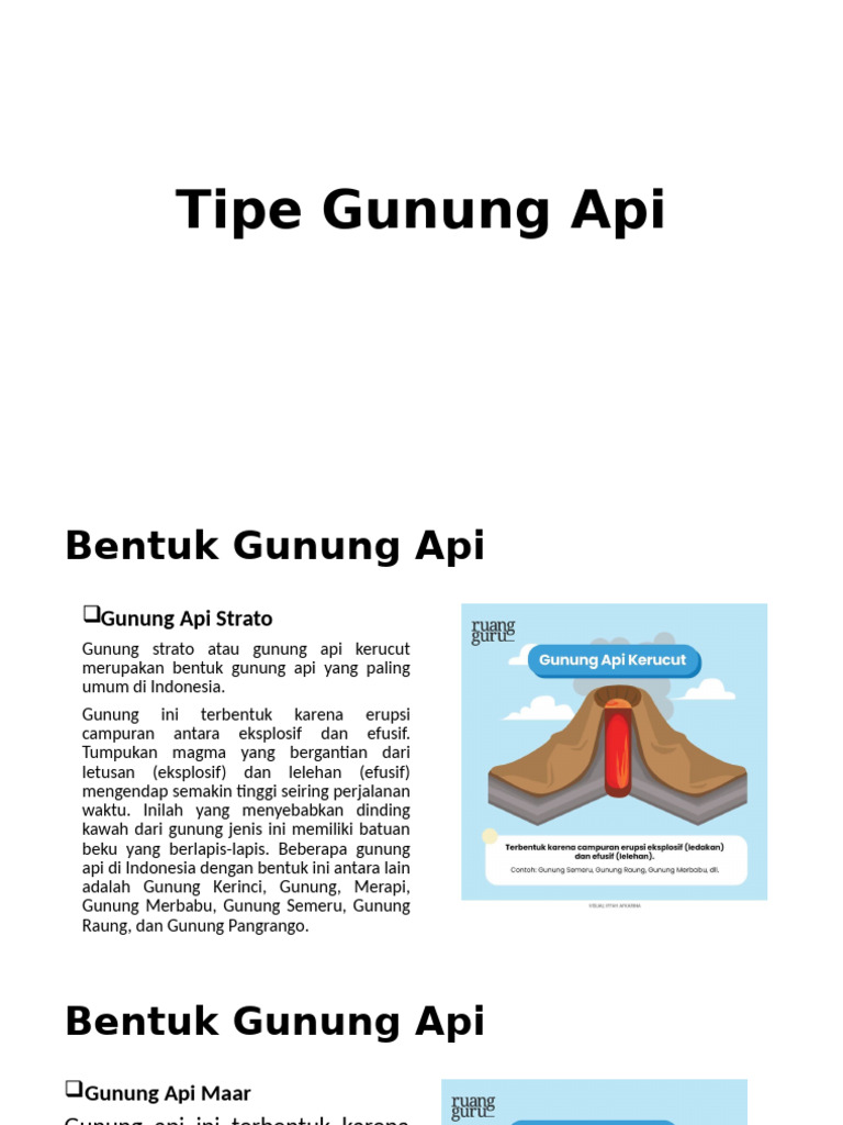 Tipe Gunung Api | PDF