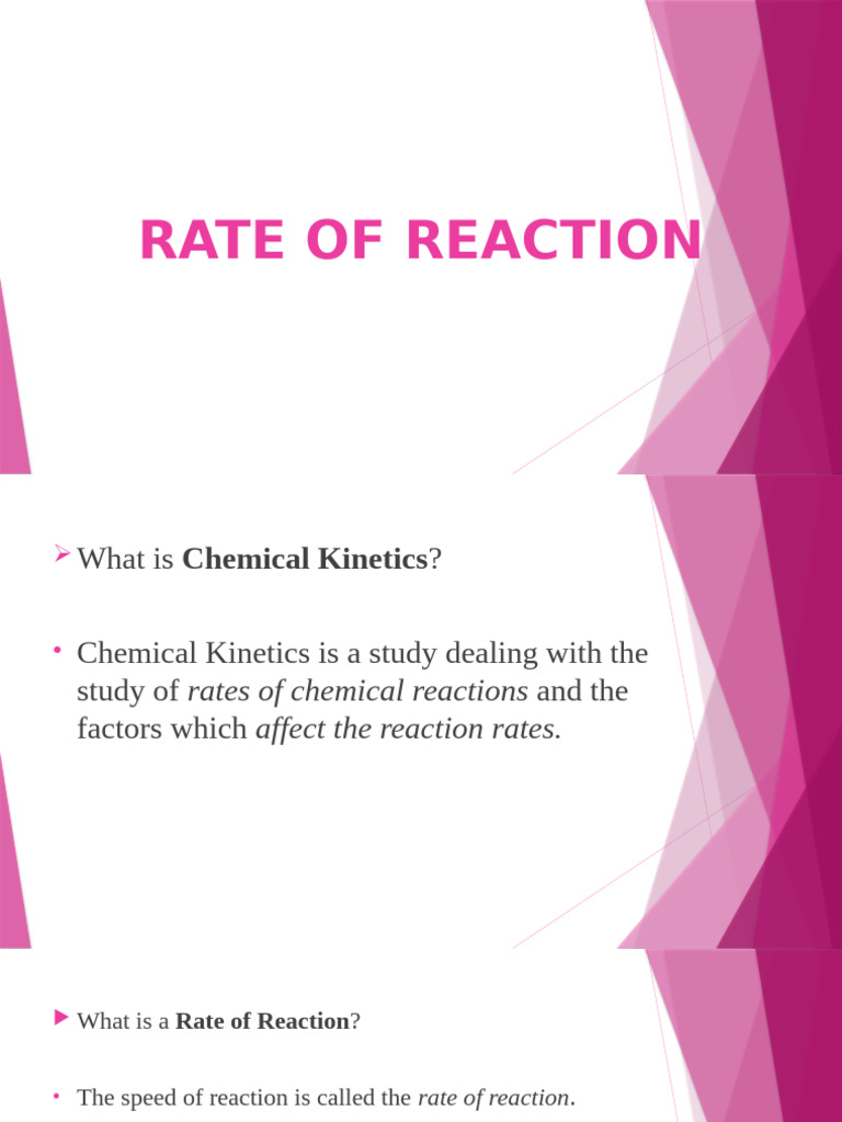 C4L1 Rates of Reaction | PDF | Reaction Rate | Chemical Kinetics