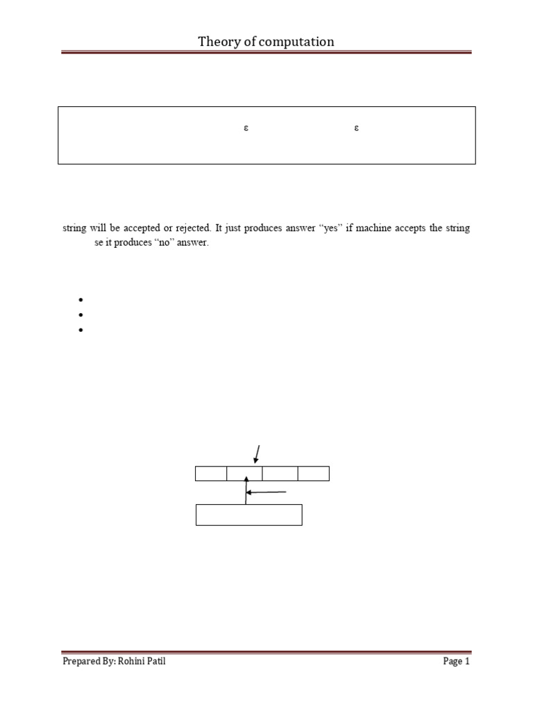 Finite Automata: Theory of Computation | PDF | Theory Of Computation | Models Of Computation