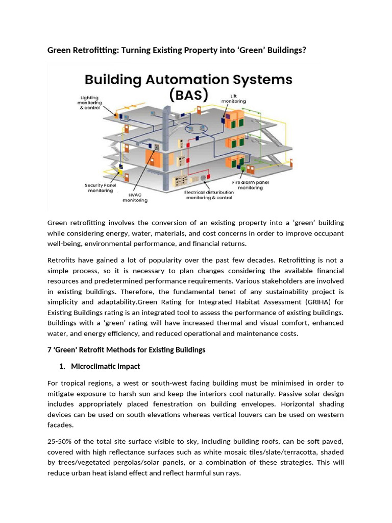 Green Retrofitting | PDF | Efficient Energy Use | Waste