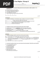 Impulse 3 Tests Answer Key | PDF