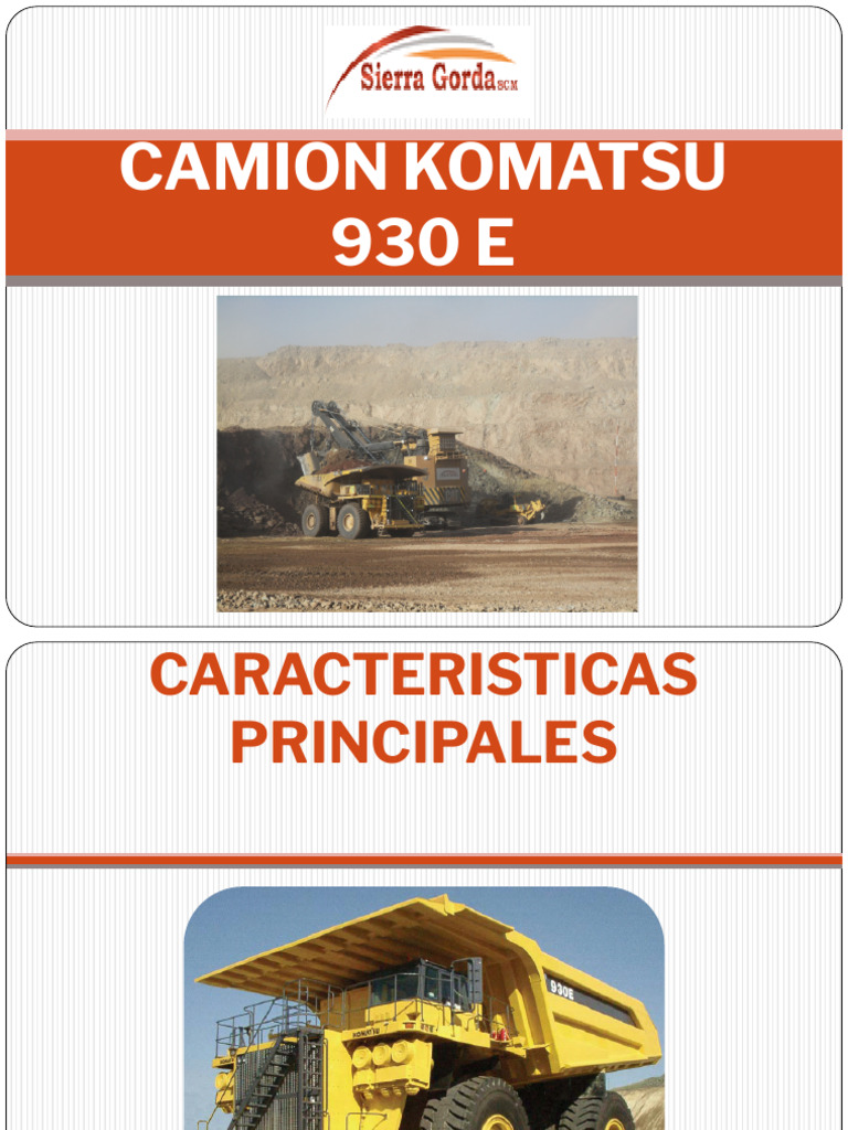 Camion Komatsu 930-E Preuso | PDF | Motores | Tecnología de vehículos