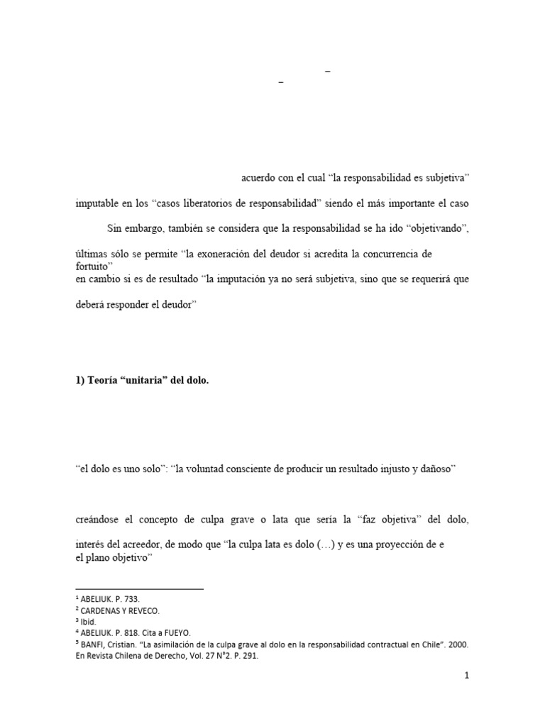 Apunte 3 - Civil IV | PDF | Intención (Derecho Penal) | Daños y perjuicios