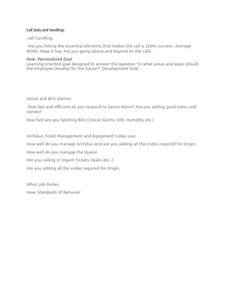 Call Stats and Handling | PDF | Career & Growth