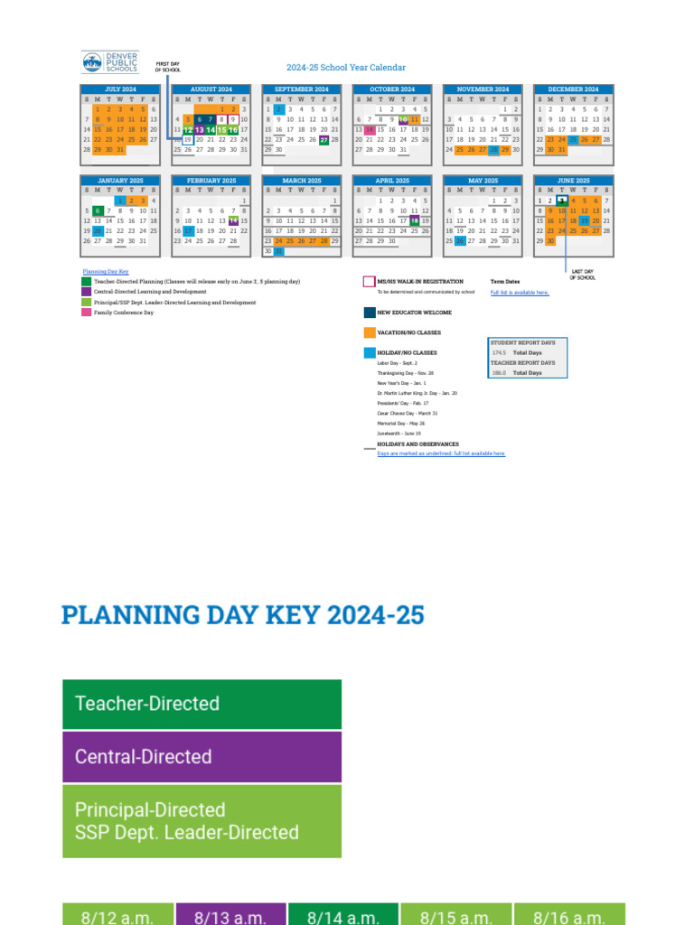 2024-25 School Year Calendar - Updated April 12 2024 | PDF | Sukkot ...