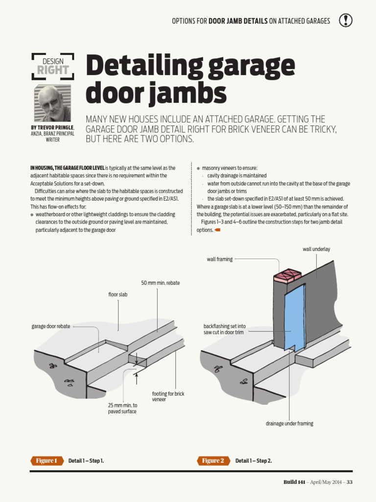 Garage Door Jamb Detail Options | PDF | Door | Wall