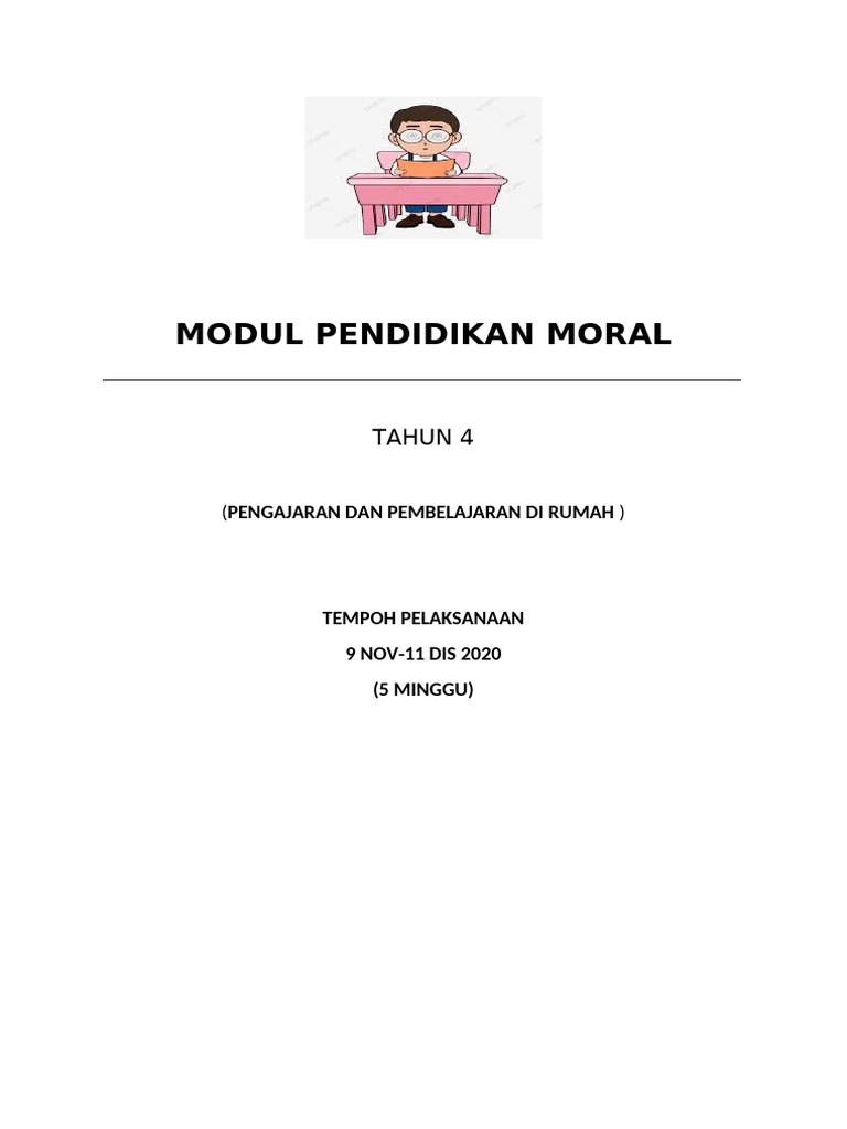 Modul PDPR Pendidikan Moral | PDF