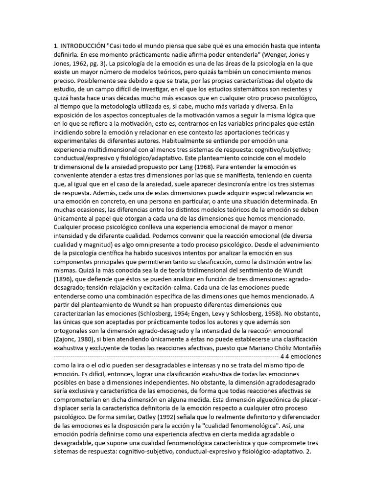 Proceso Emocional | PDF | Las emociones | Asco