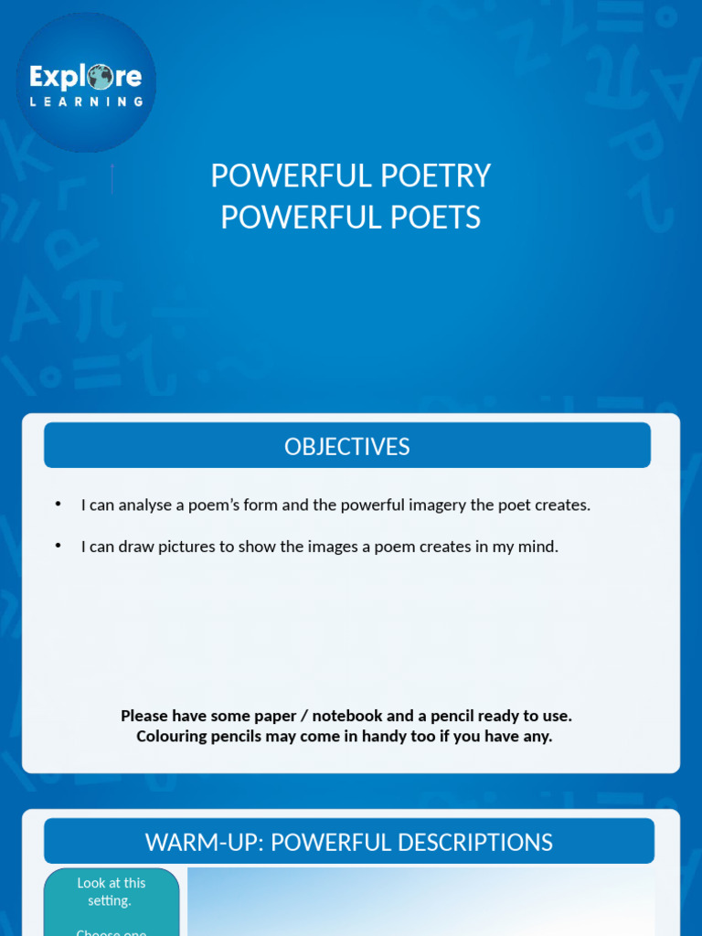 Powerful Poetry L1 & L2 - Lesson 3 | PDF | Poetry