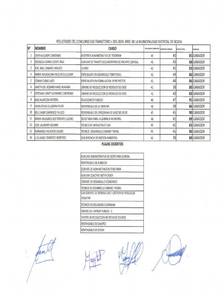 Resultados Finales de Cas 01 - 2024 MDS | PDF