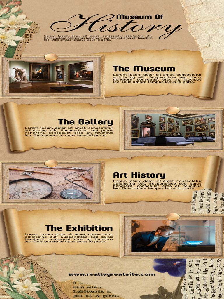 Brown Vintage Museum of History Infographic | PDF | Cooking, Food & Wine