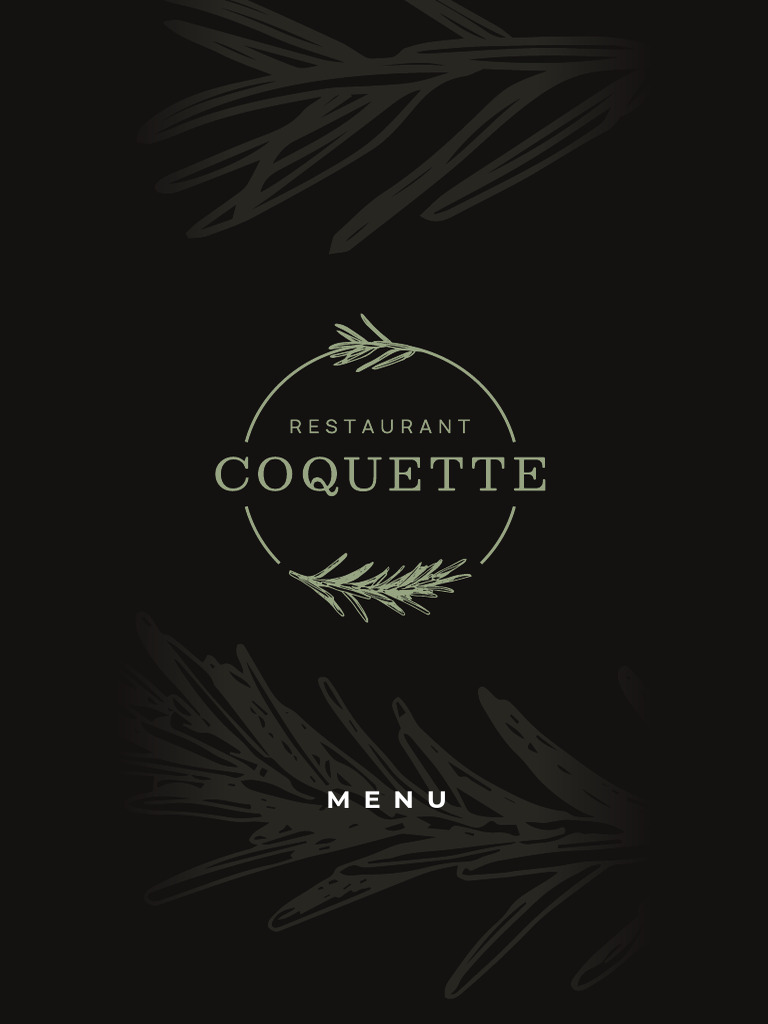 Menu Restaurant Coquette en | PDF | Salad | Western Cuisine