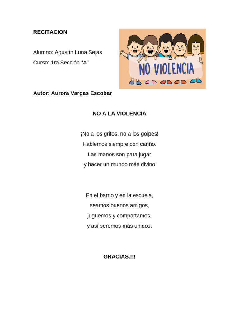 Recitacion Agus | PDF