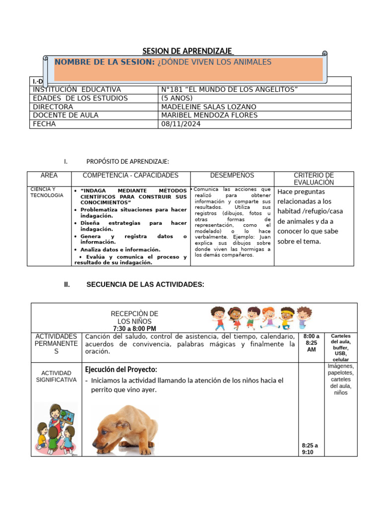 Donde Viven Los Animales | PDF | Evaluación | Conceptos psicologicos