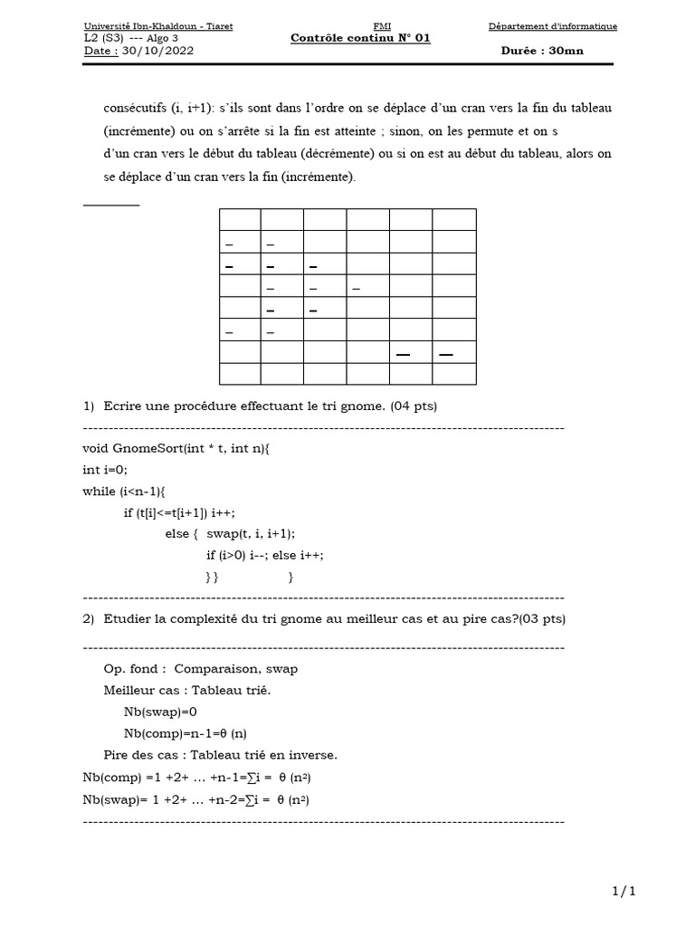 Corrig CC1 S3 22 23 | PDF | Méthodes et références pédagogiques