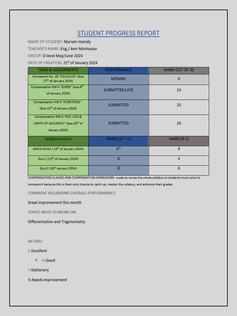 Mariam Hamdy Student Report 3 | PDF
