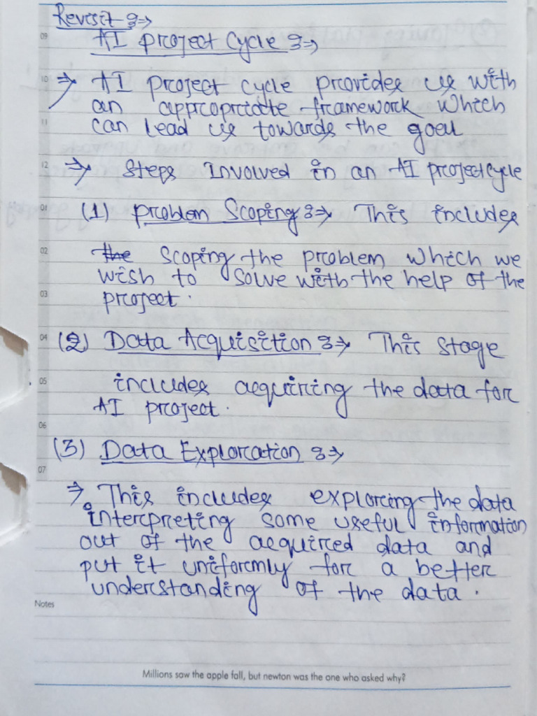 Ai Project Cycle Class X | PDF