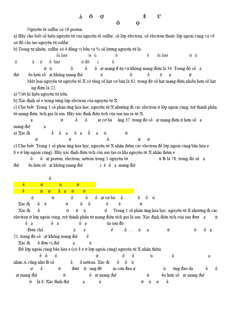 BT Va NC - Nguyen To Hoa Hoc | PDF