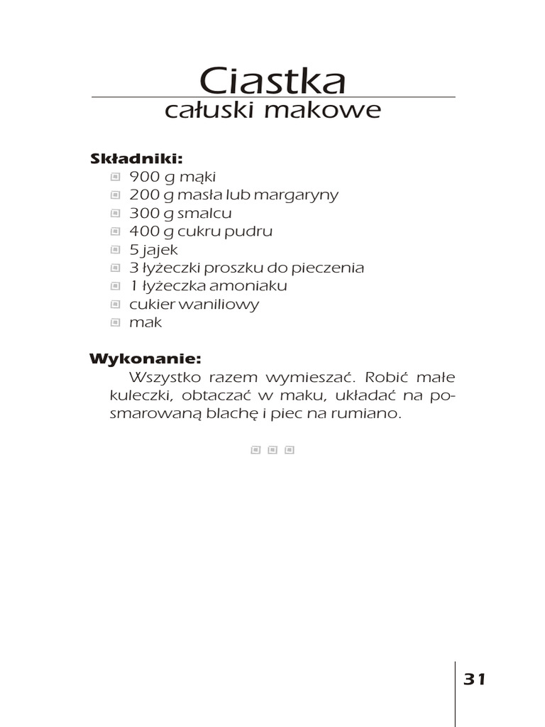 CIASTA I DESERY SIOSTRY LEONILLI Srodek | PDF