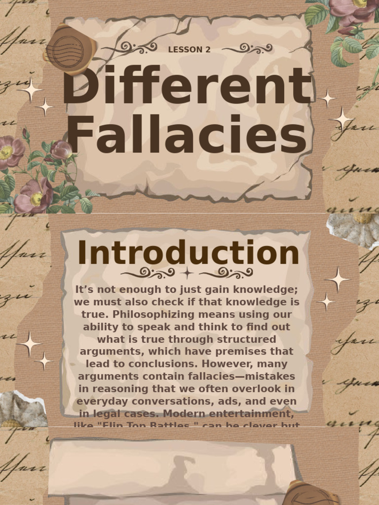 Group 2 Fallacies | PDF | Fallacy | Argument