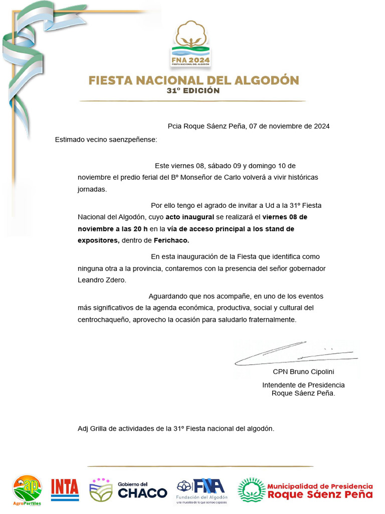 Invitación FNA 2024 | PDF