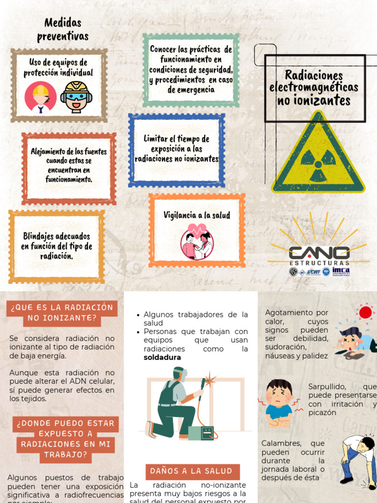 Triptico Nom-013-Stps-1993 | PDF | Radiación | Radiación ionizante