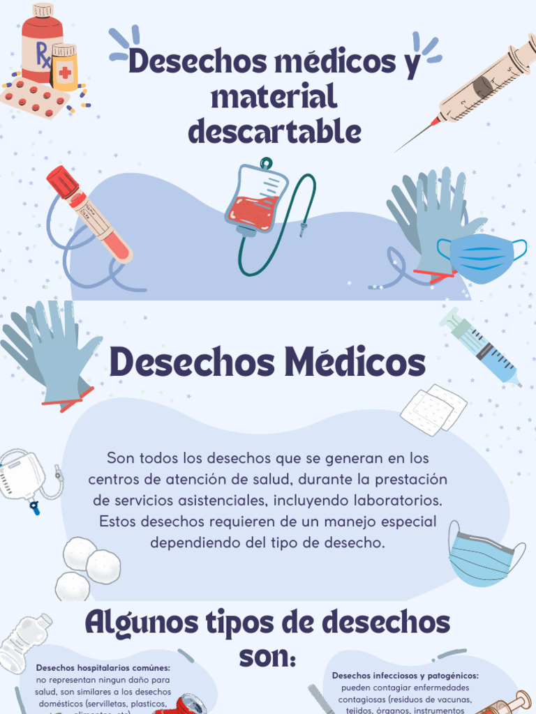 Desechos Médicos y Material Descartables - 20241106 - 190013 - 0000 | PDF | Residuos | Infección