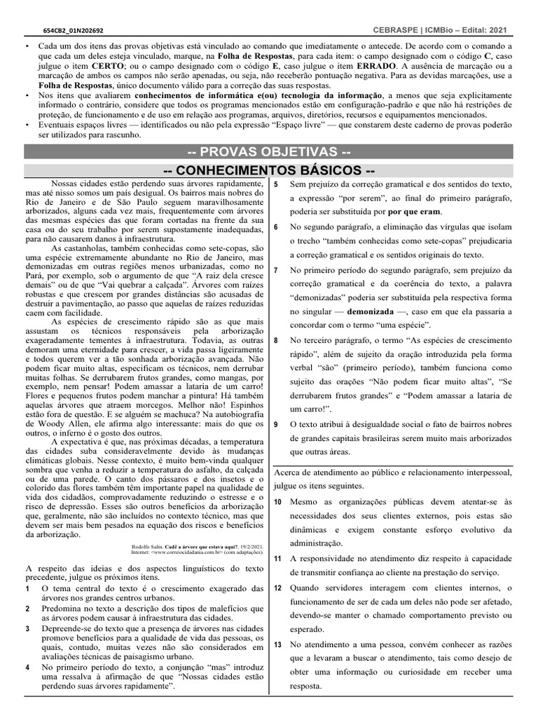 654_ICMBIO_CB2_01 | PDF | Agricultura | Ambiente natural