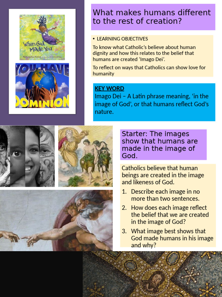 What Makes Humans Different To The Rest of Creation | PDF | Image Of ...