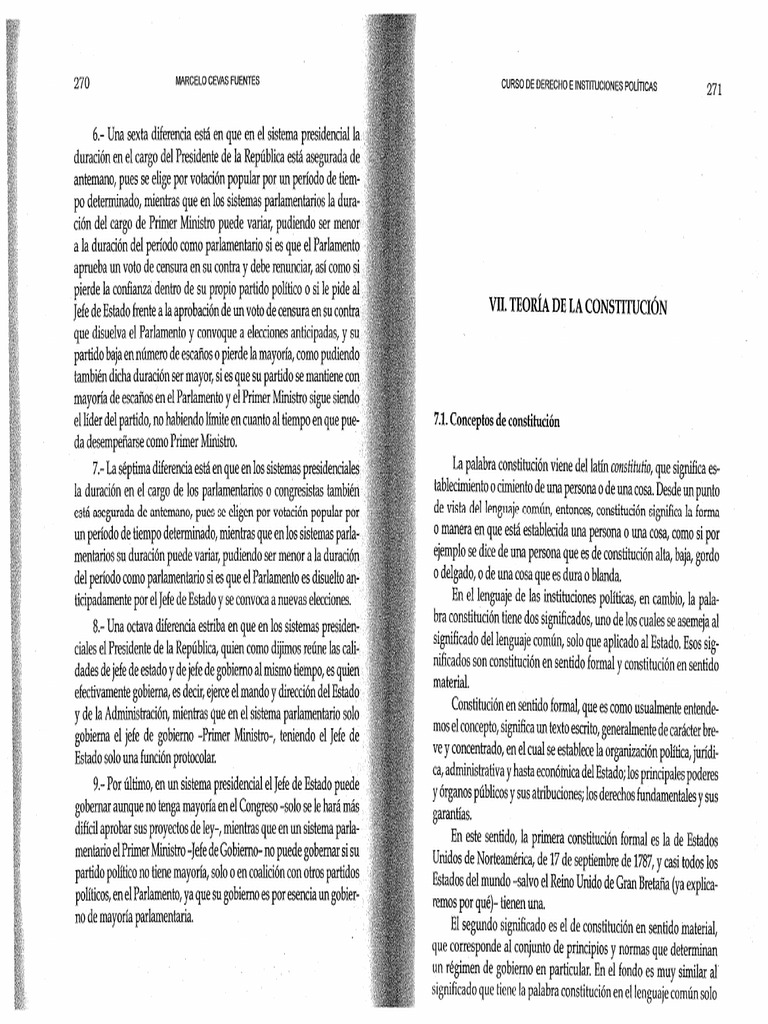 Teor A de La Constituci N | PDF | Jefes de estado | Constitución