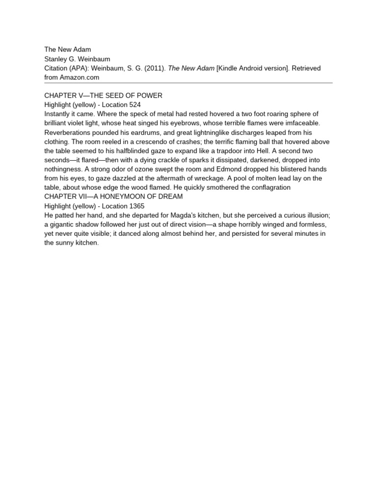 The New Adam: Power and Illusion | PDF