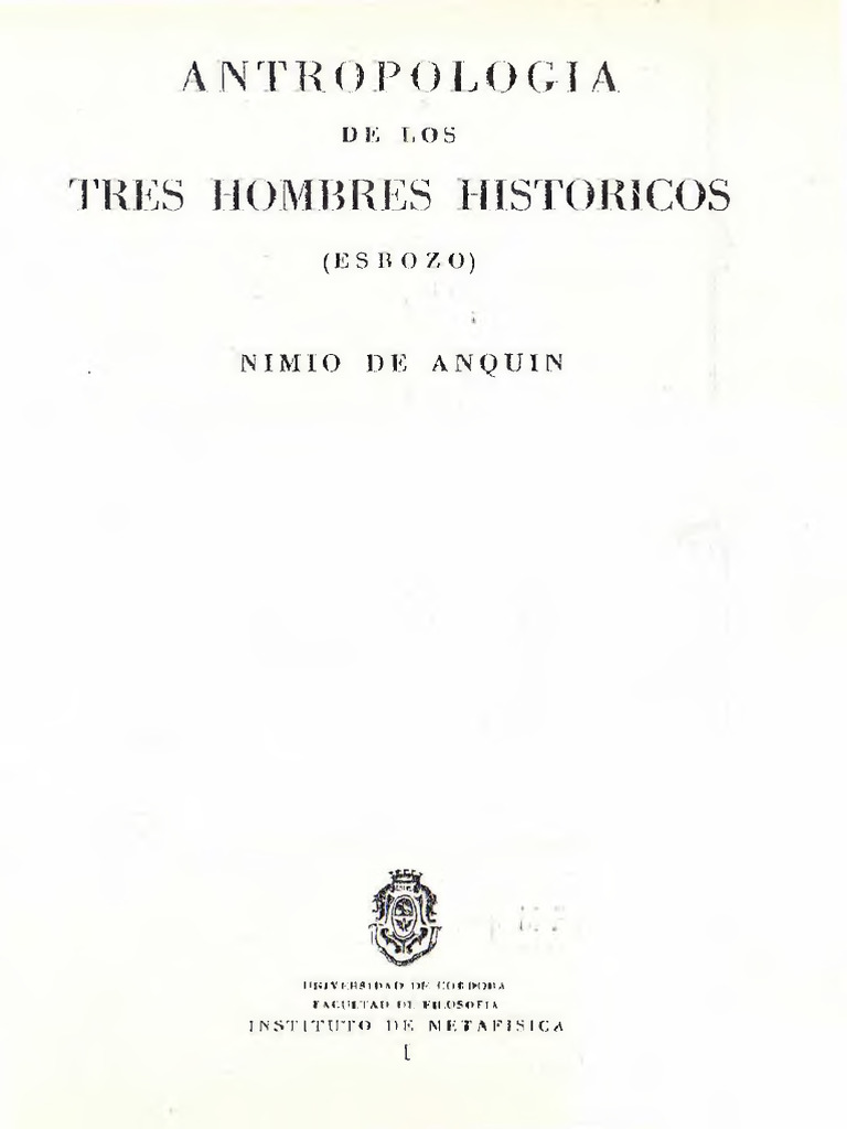 Antropolog A de Los Tres Hombres Hist Ricos FORMATO OCR | PDF | Cristo ...