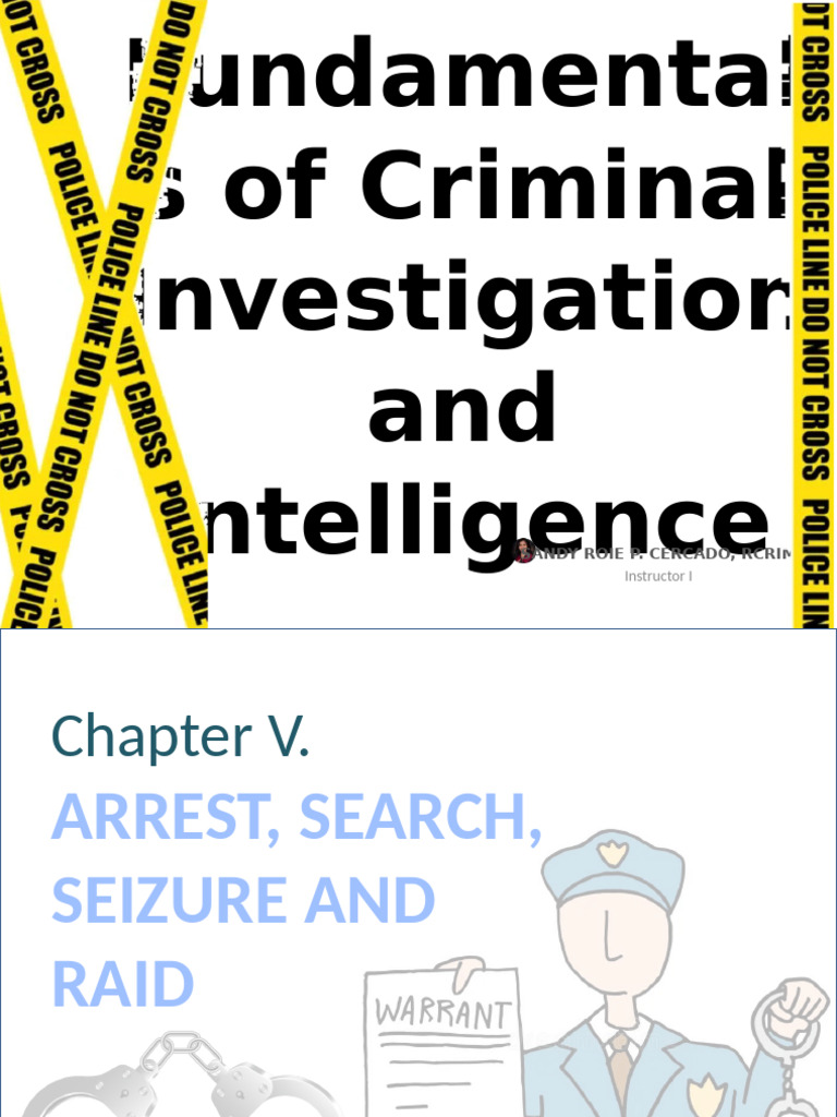 Arrest Procedures and Legal Framework | PDF | Search And Seizure ...