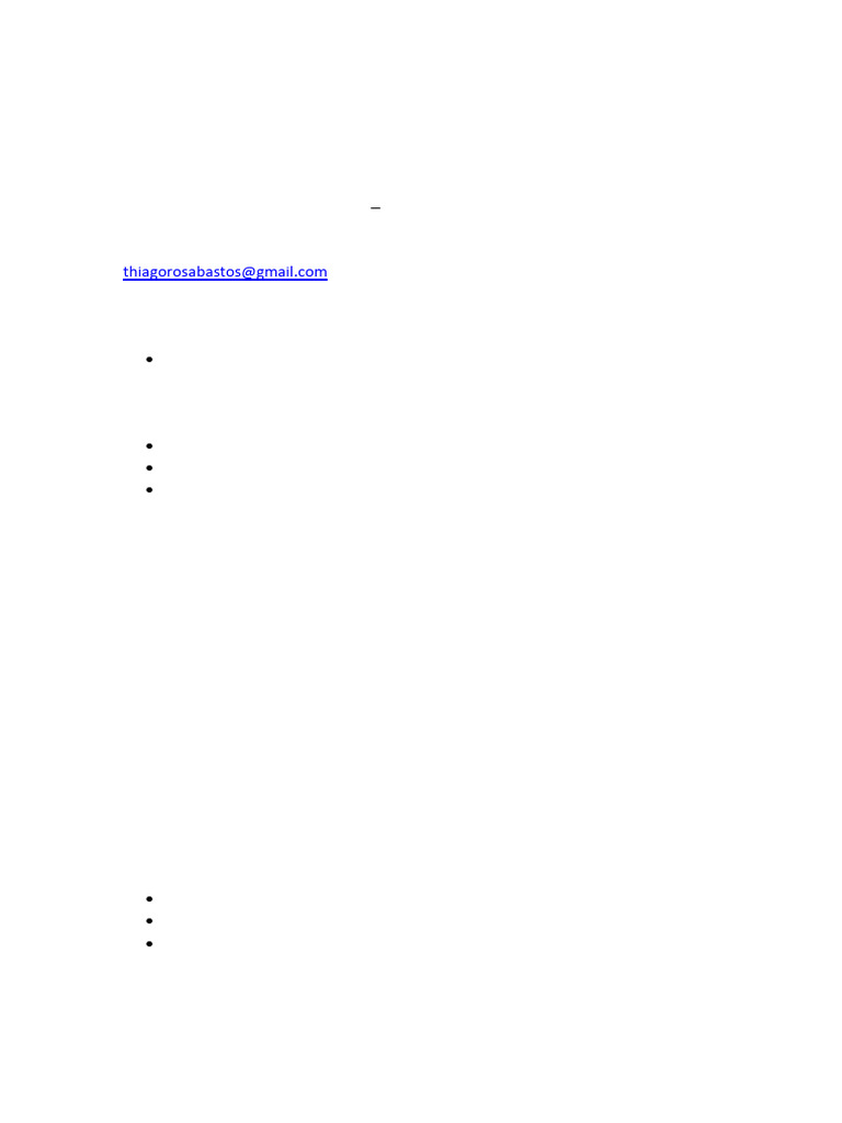 Curriculo Thiago | PDF | Carreira e Crescimento