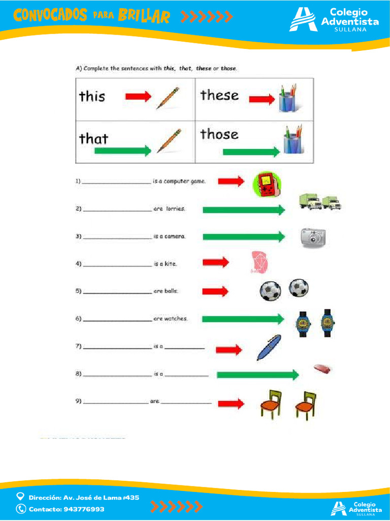 Demostrativos - Preposiciones | PDF