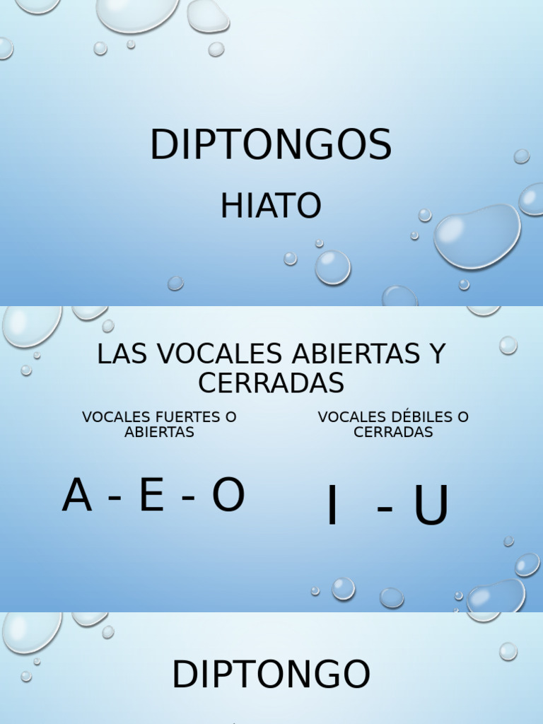 Diptongos - Hiatos | PDF